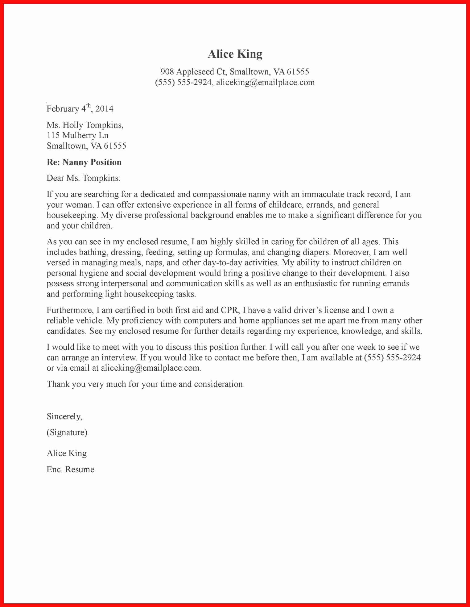 30 Babysitter Letter Of Recommendation Hamiltonplastering