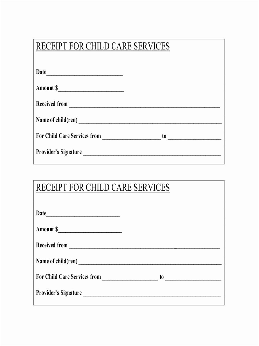 35 Child Care Payment Receipt Hamiltonplastering
