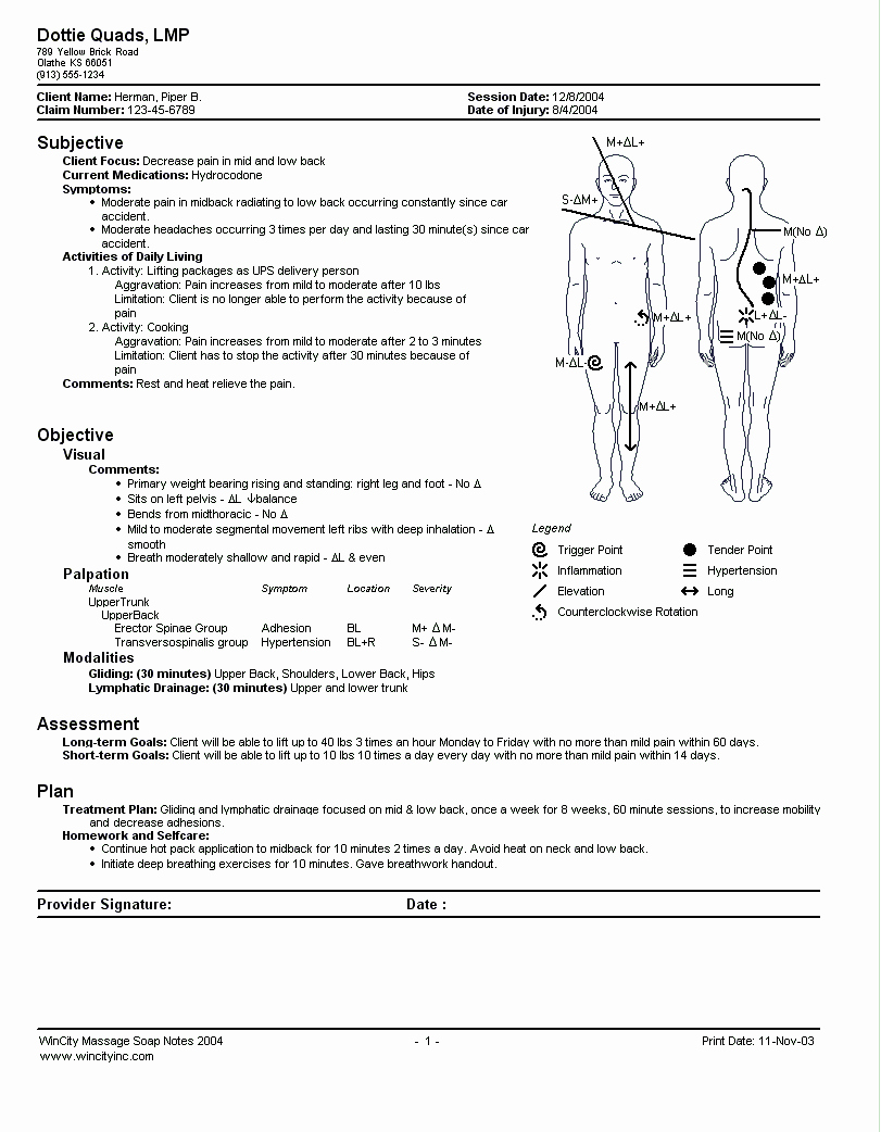 35 Chiropractic Soap Note Example Hamiltonplastering