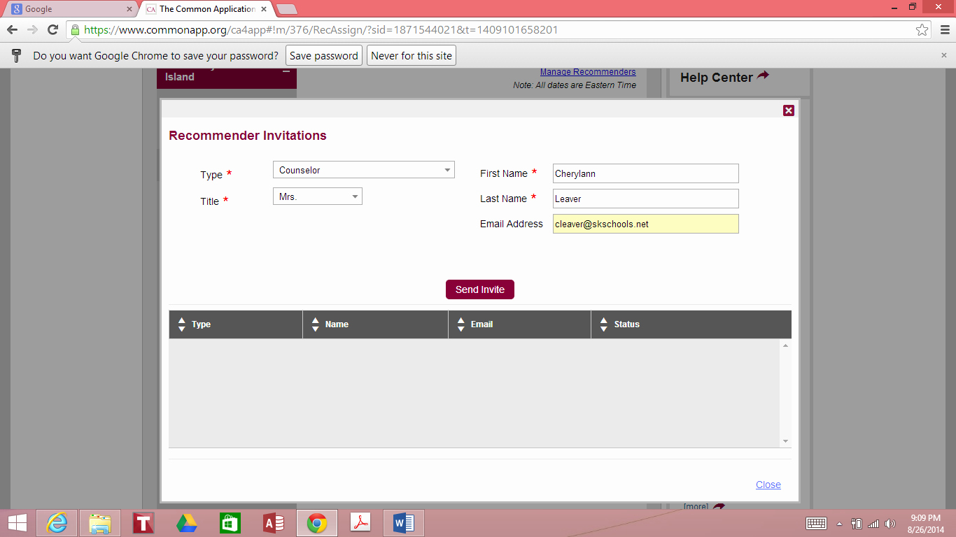 30 Common App Letter Of Recommendation Hamiltonplastering