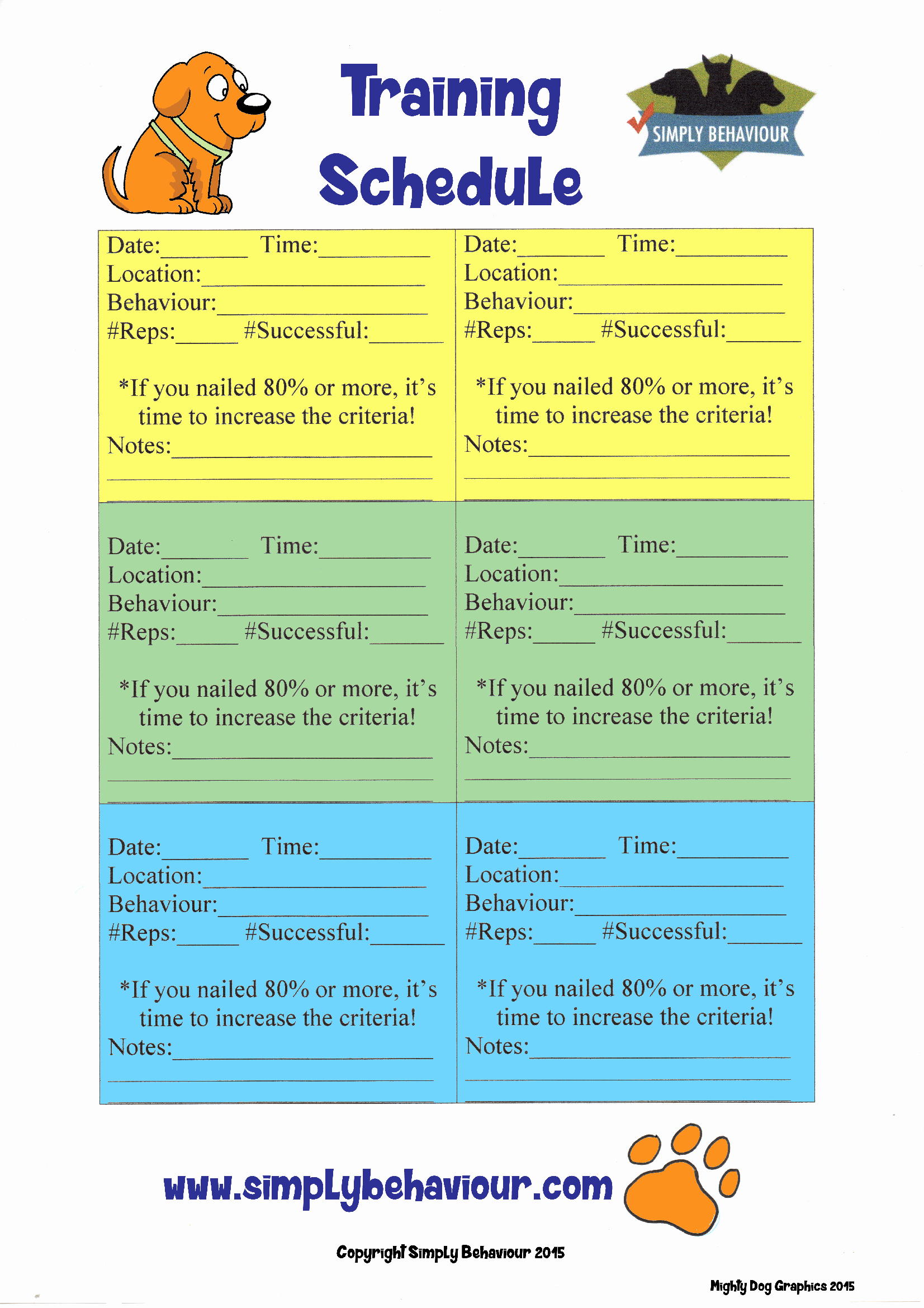 40 Dog Training Plan Template Hamiltonplastering