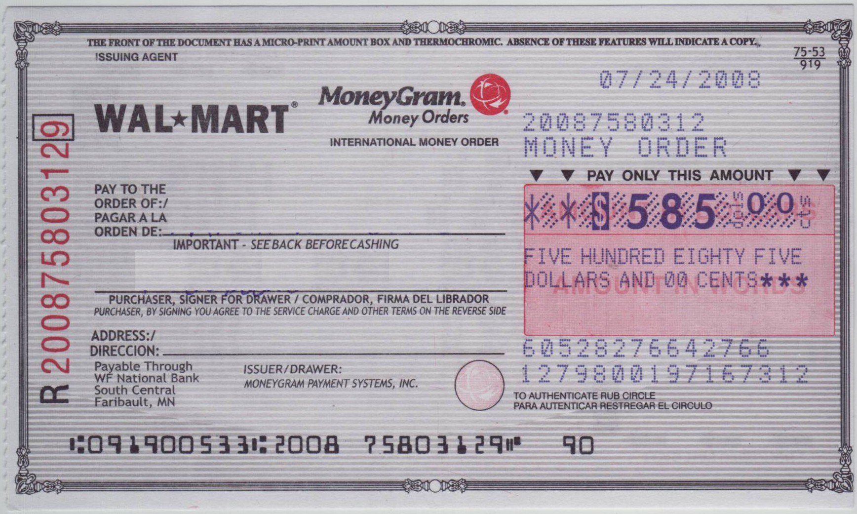 Fake Western Union Money Order Template Blissfull Fake Western Union
