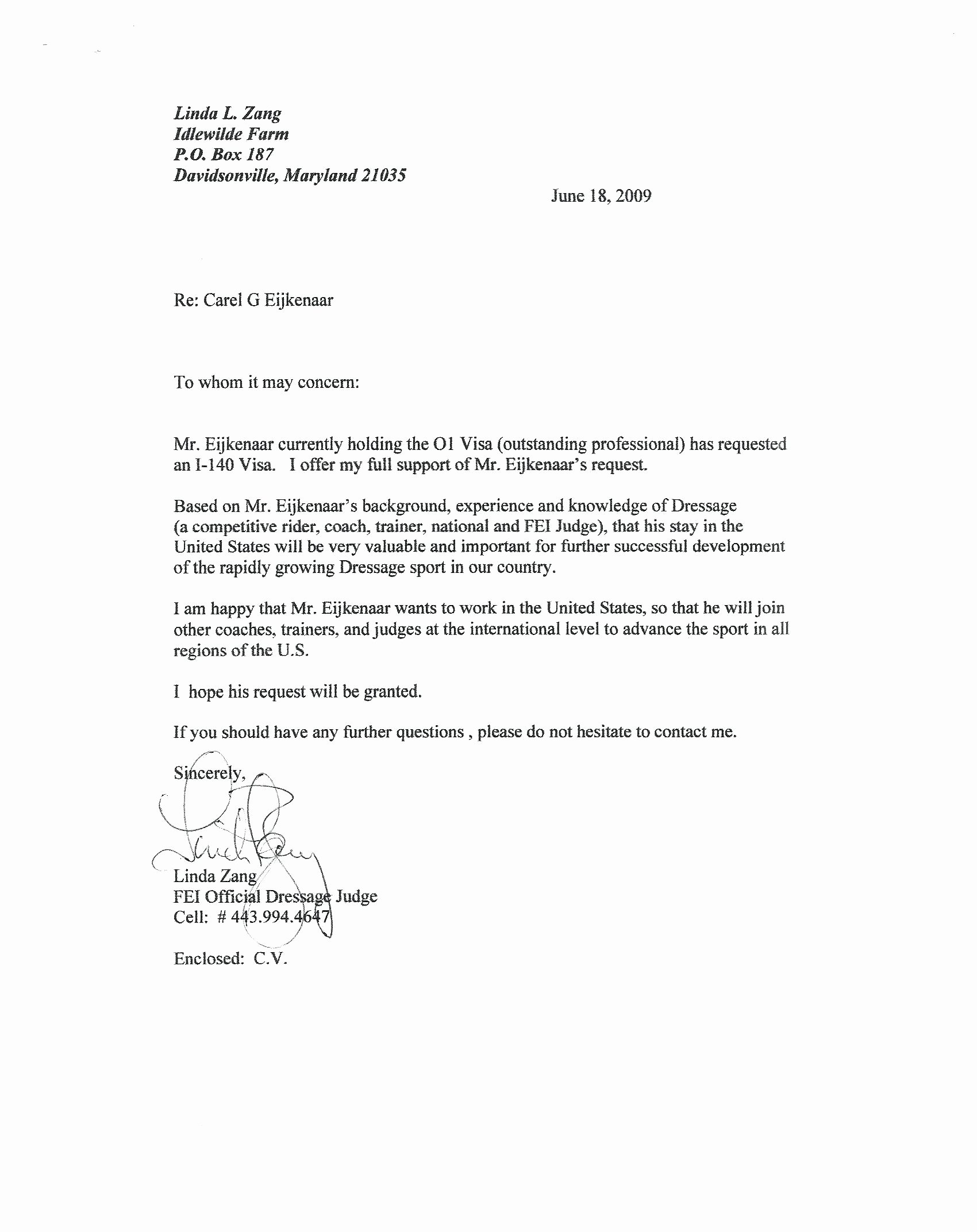 Sample Caregiver Reference Letter