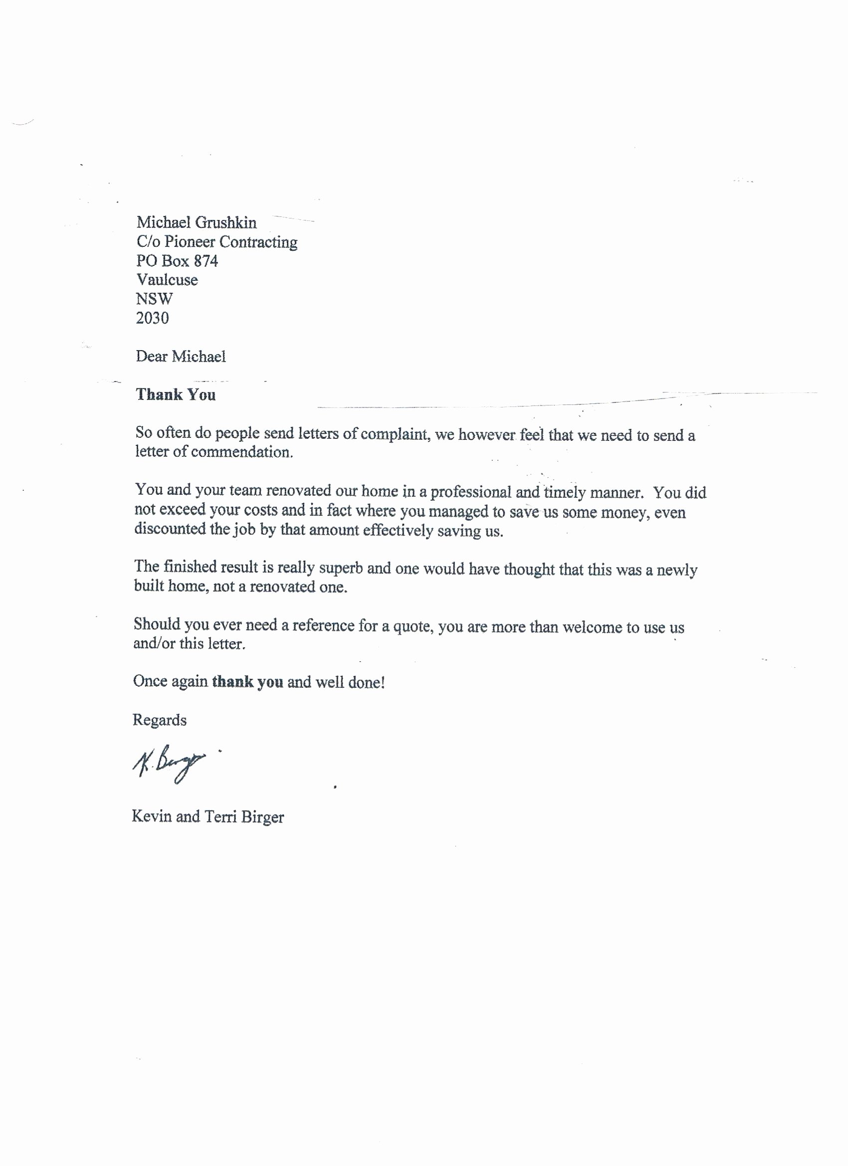 30 Letter Of Recommendation For Contractor Hamiltonplastering