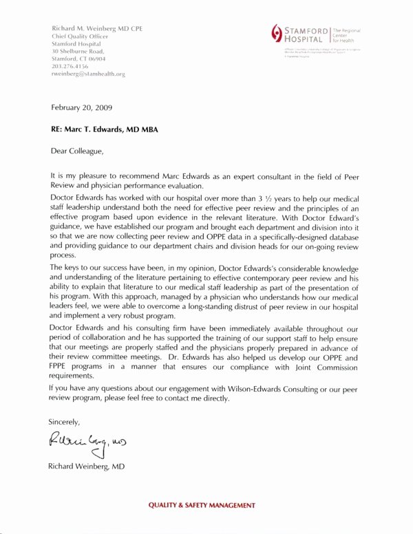 30 Letter Of Recommendation Peer Hamiltonplastering