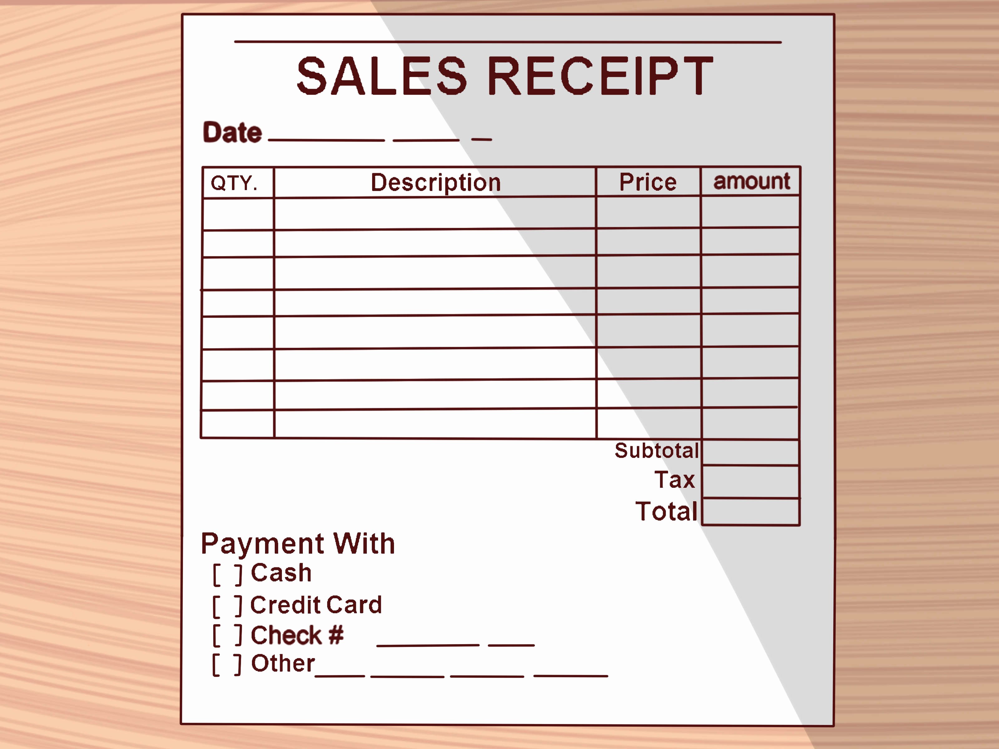 35 Make Your Own Receipt Book Hamiltonplastering
