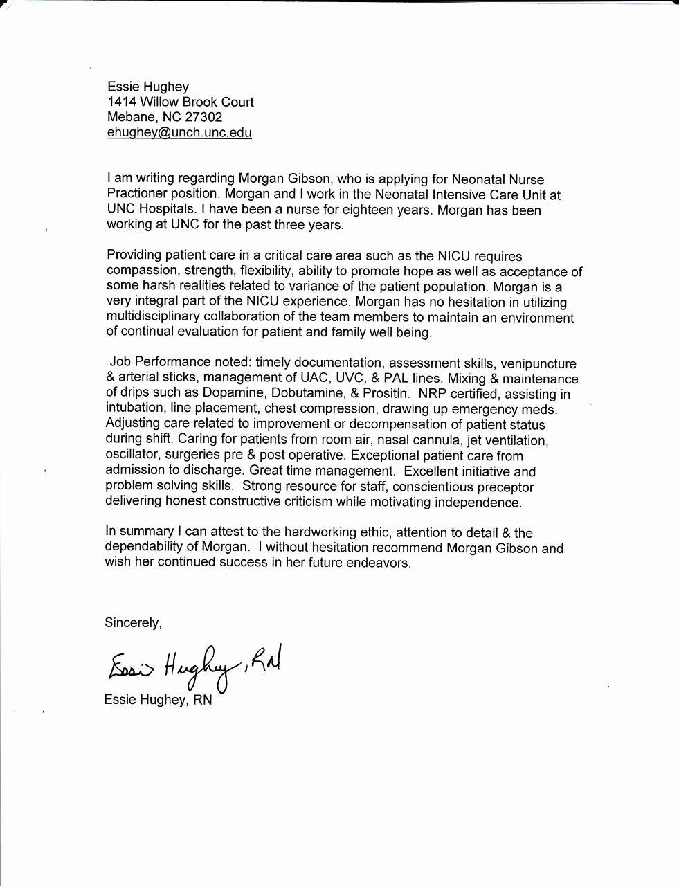 30 Nurse Practitioner Letter Of Recommendation Hamiltonplastering