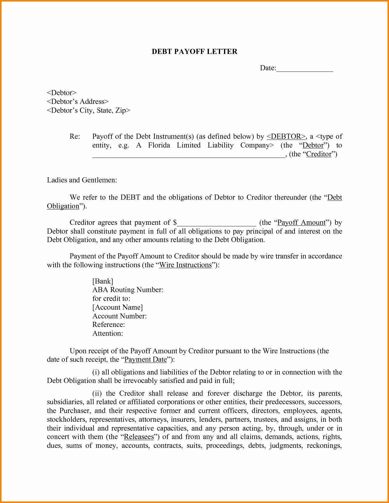 35 Private Mortgage Payoff Letter Hamiltonplastering