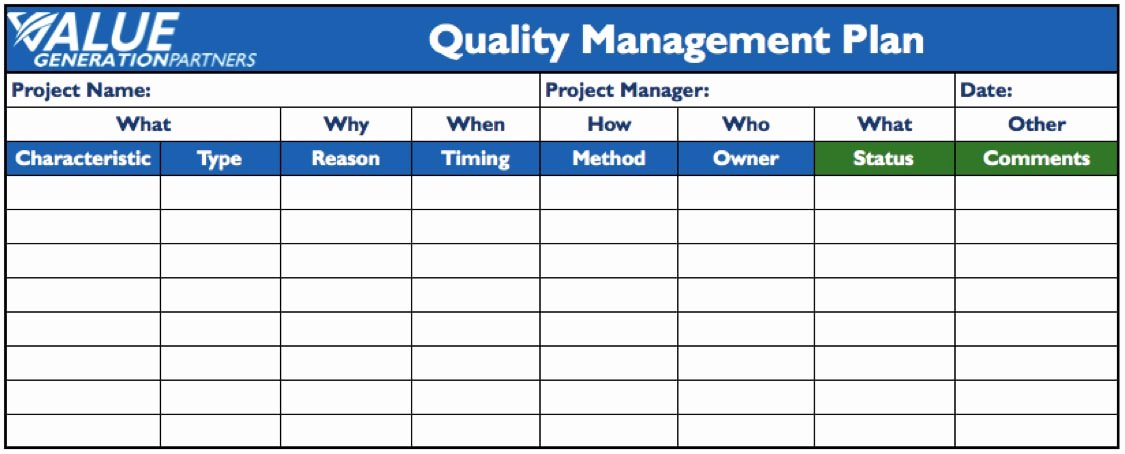 40 Quality Control Plan Template Hamiltonplastering