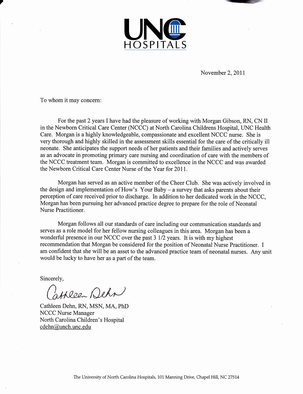 30 Recommendation Letter For Nurse Practitioner Hamiltonplastering
