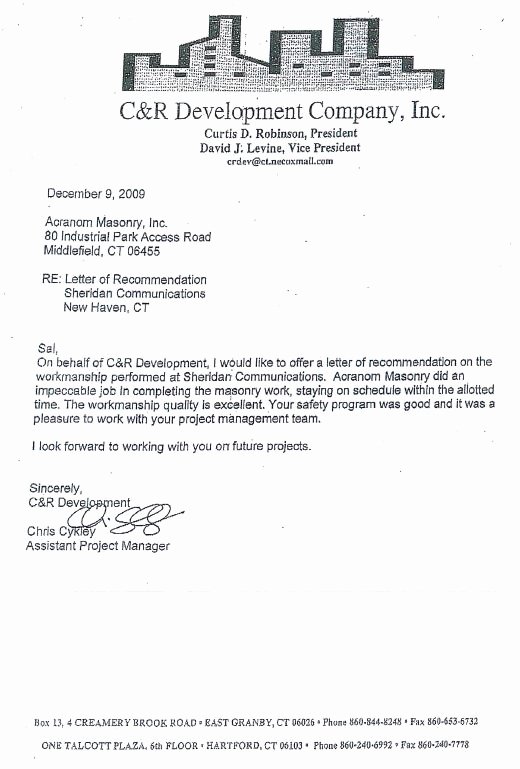 30 Recommendation Letter For Project Manager Hamiltonplastering