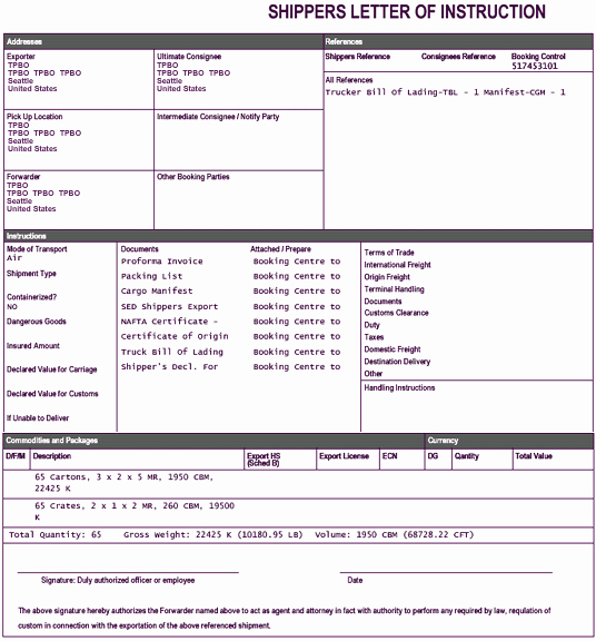 35 Shipper Letter Of Instruction Dhl Hamiltonplastering