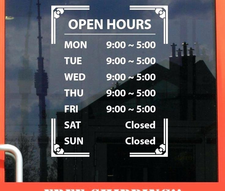 35 Store Hours Template Word Hamiltonplastering