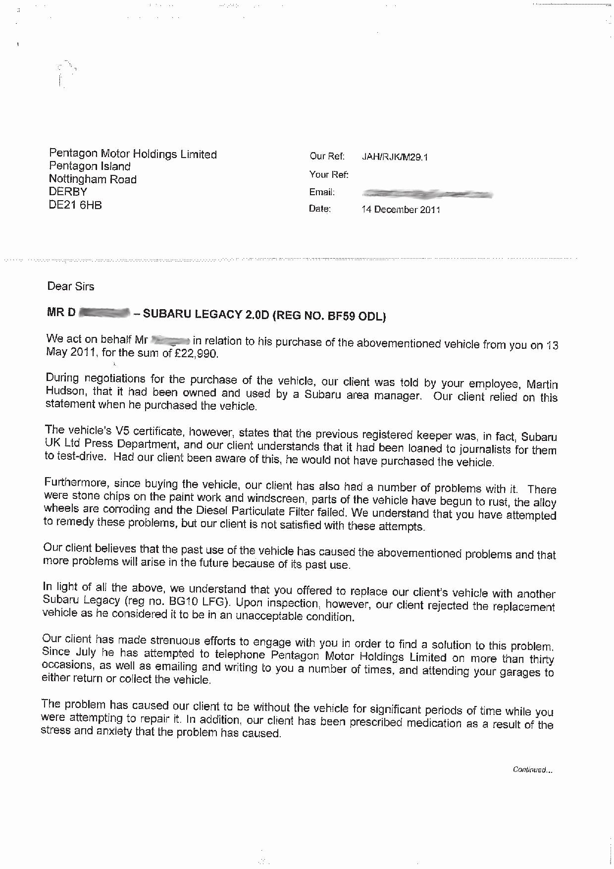 Demotion Letter Template