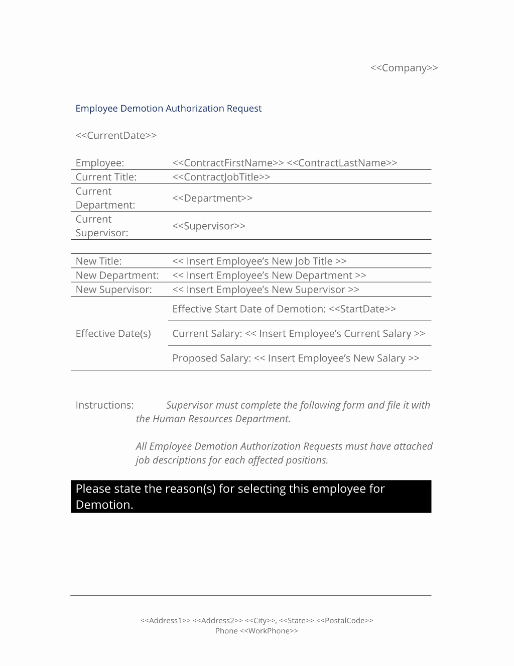 35 Voluntary Demotion Letter Sample Hamiltonplastering