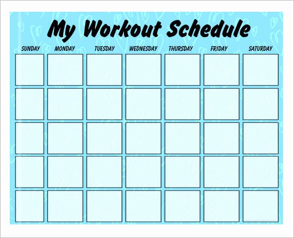40 Workout Plan Template Pdf Hamiltonplastering
